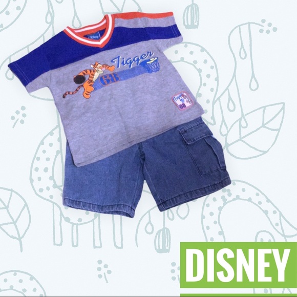 Disney | Matching Sets | Disney Kids Boy Tigger Sport Shirtsleeve Set ...